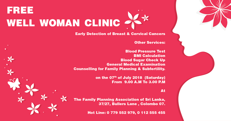 Free Well Woman Clinic | The Family Planning Association of Sri Lanka